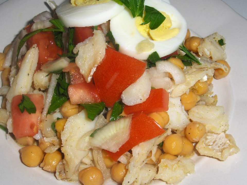 Portuguese Chickpea and Cod Salad Recipe - Food.com