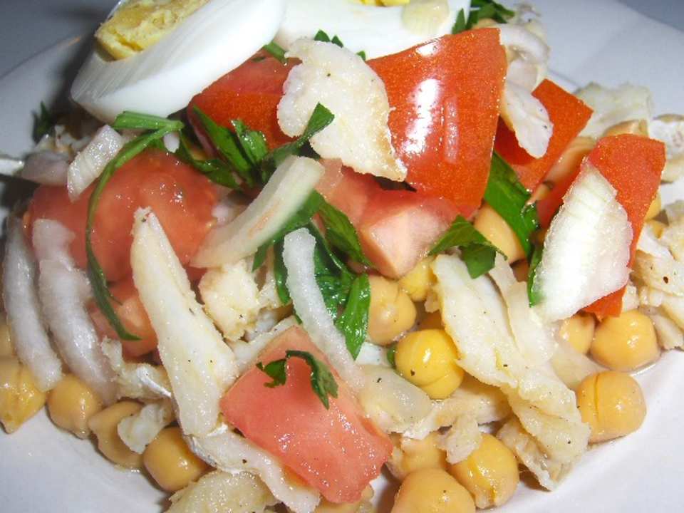 Portuguese Chickpea and Cod Salad Recipe - Food.com