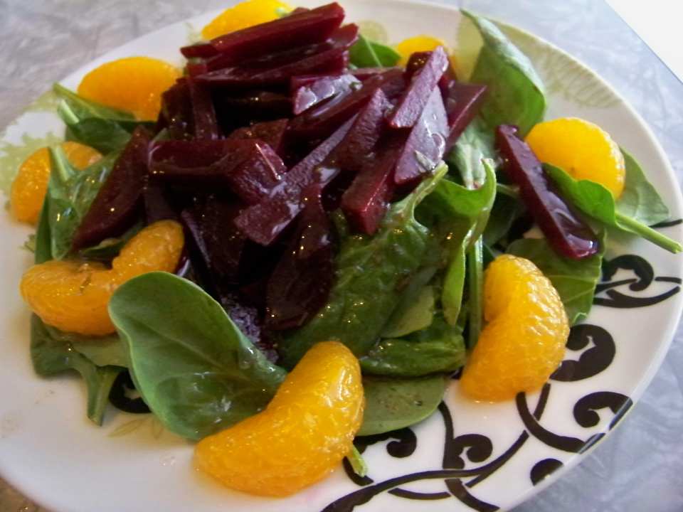 Beet, Mandarin Orange and Spinach Salad Recipe - Food.com