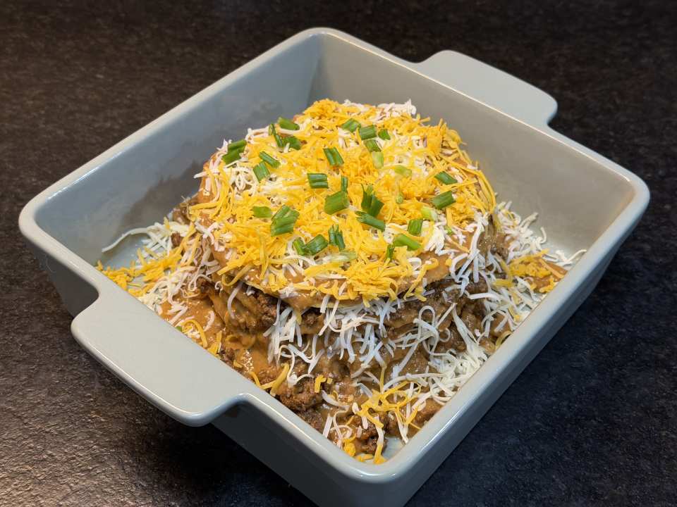 Green Chile Bean Tostada Pie Recipe - Mexican.Food.com