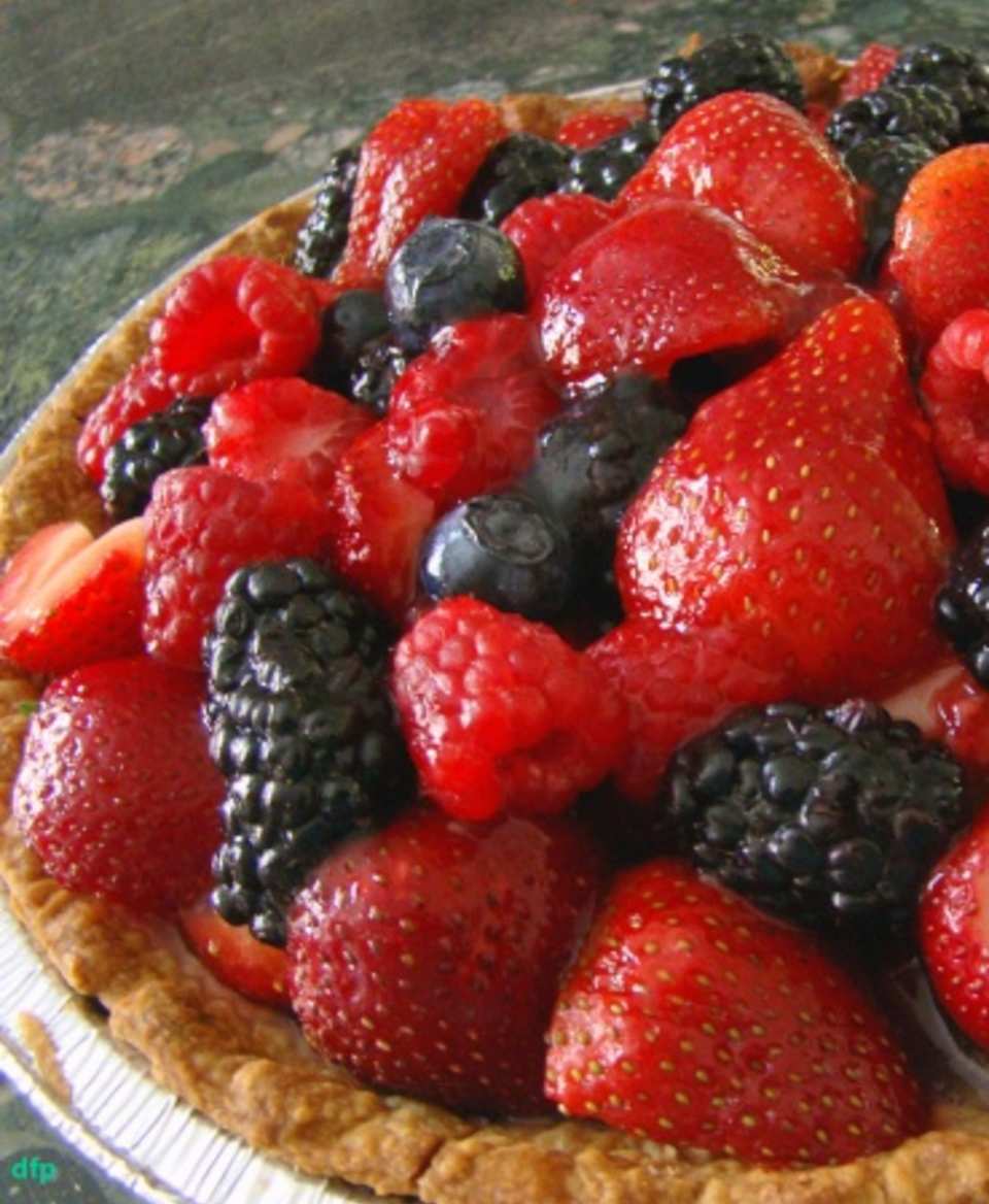 Glazed Fresh Berry Pie Recipe - Food.com