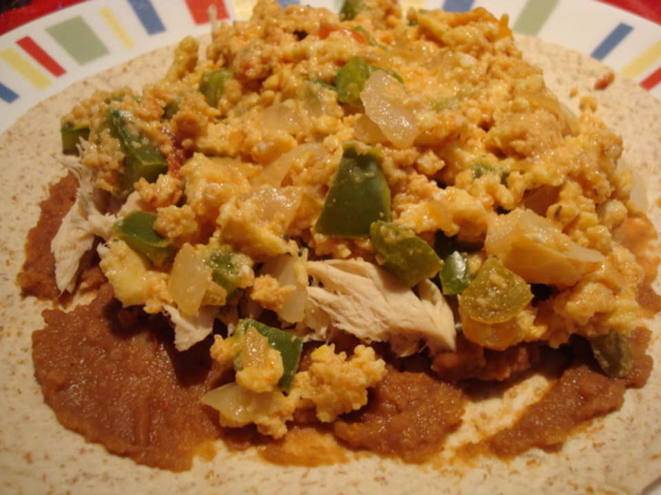 Spicy Chicken and Egg Breakfast Scramble Recipe - Food.com