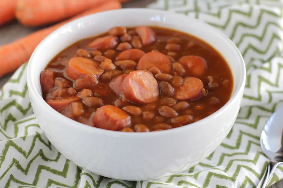 Sneaky Veggie Franks and Beans Recipe - Food.com