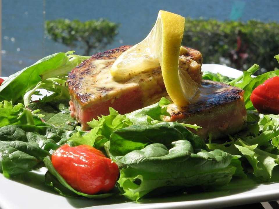 Grilled Tuna Steaks With Lemon-Pepper Butter Recipe - Food.com