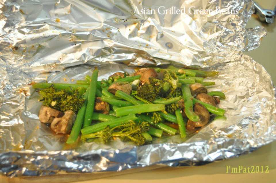 grilled string beans foil