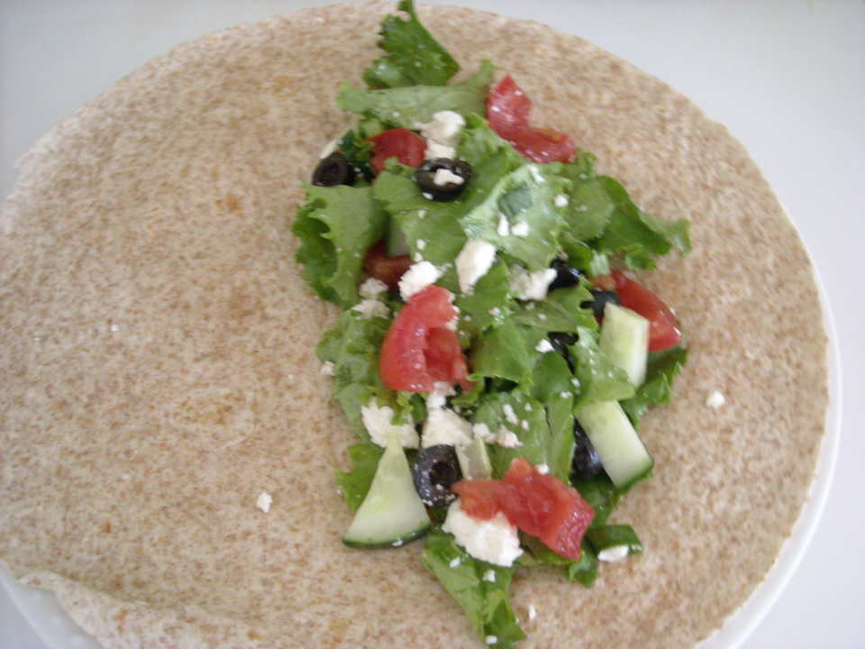 Greek Veggie Wrap (South Beach Diet Phase 2) Recipe - Greek.Food.com