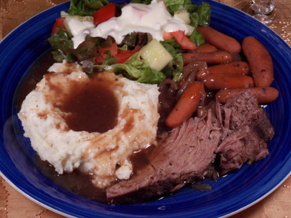 Pot Roast With Red Wine Gravy Recipe - Food.com