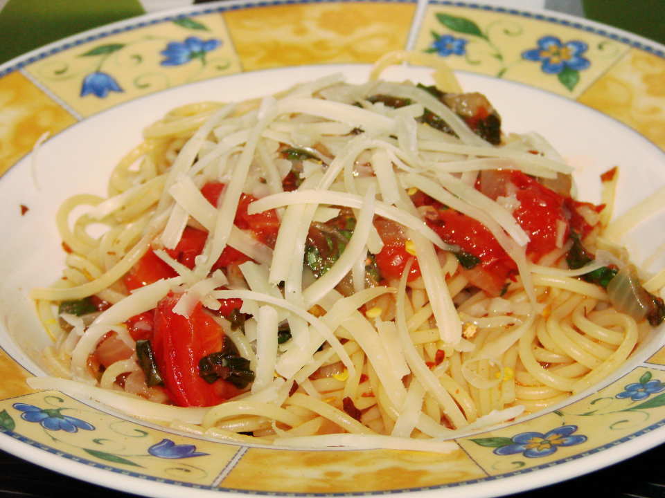 Tomato Basil Spaghetti Recipe - Food.com