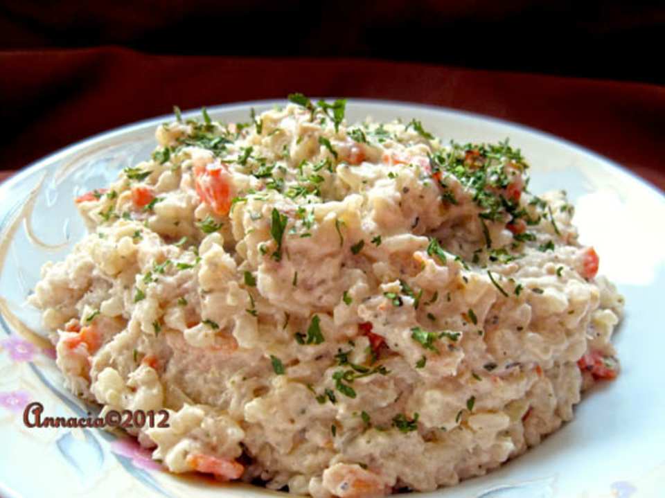 spicy crab risotto