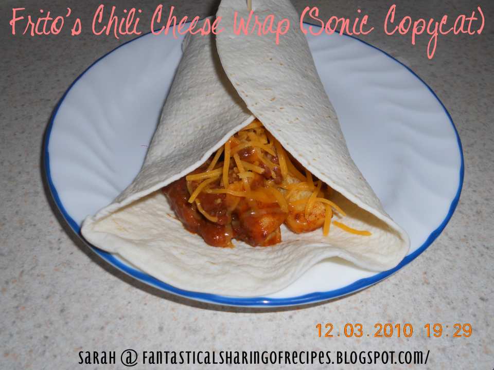 Frito's Chili Cheese Wrap, Sonic Copycat Recipe - Restaurant.Food.com