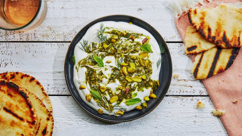 Pistachio Mint Labneh Dip Recipe - Food.com