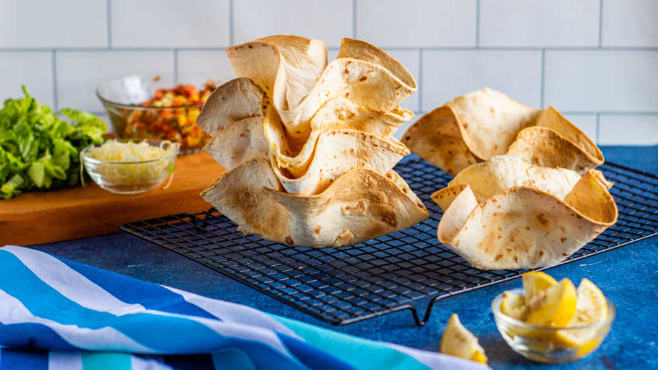 How to Make Baked Taco Salad Shell Bowls Recipe - Food.com