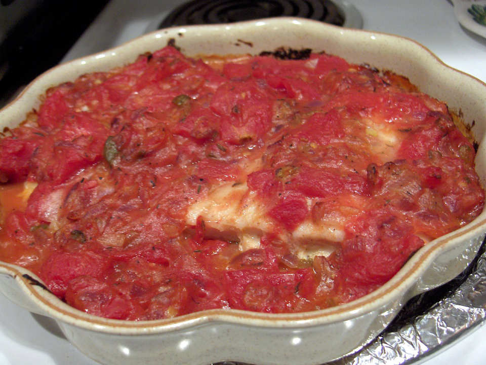 Baked Fish with Tomatoes Recipe - Food.com