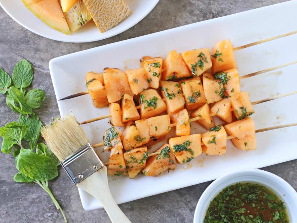 Grilled Honey Mint Cantaloupe Recipe - Food.com
