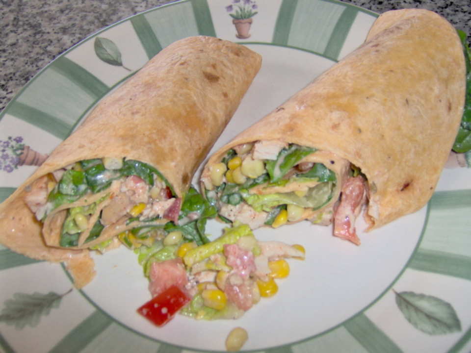 Santa Fe Chicken Salad Wraps Recipe - Food.com
