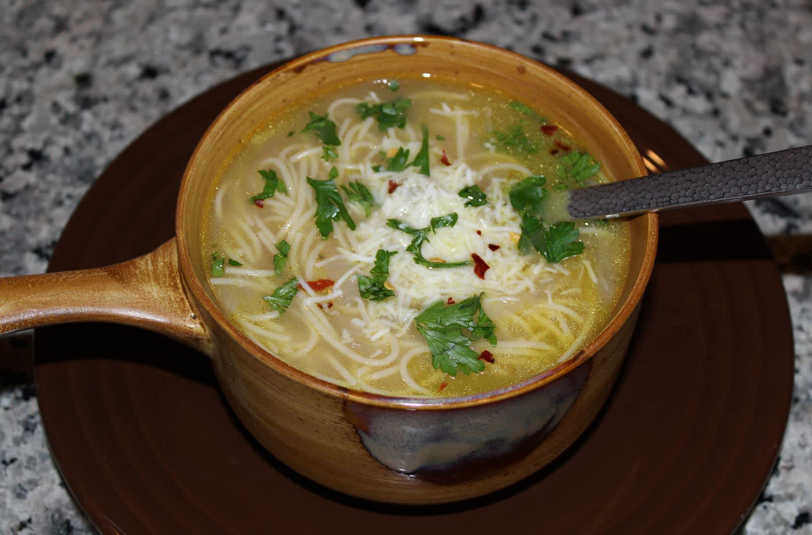 Olive Garden Angel Hair and Three Onion Soup Recipe - Food.com