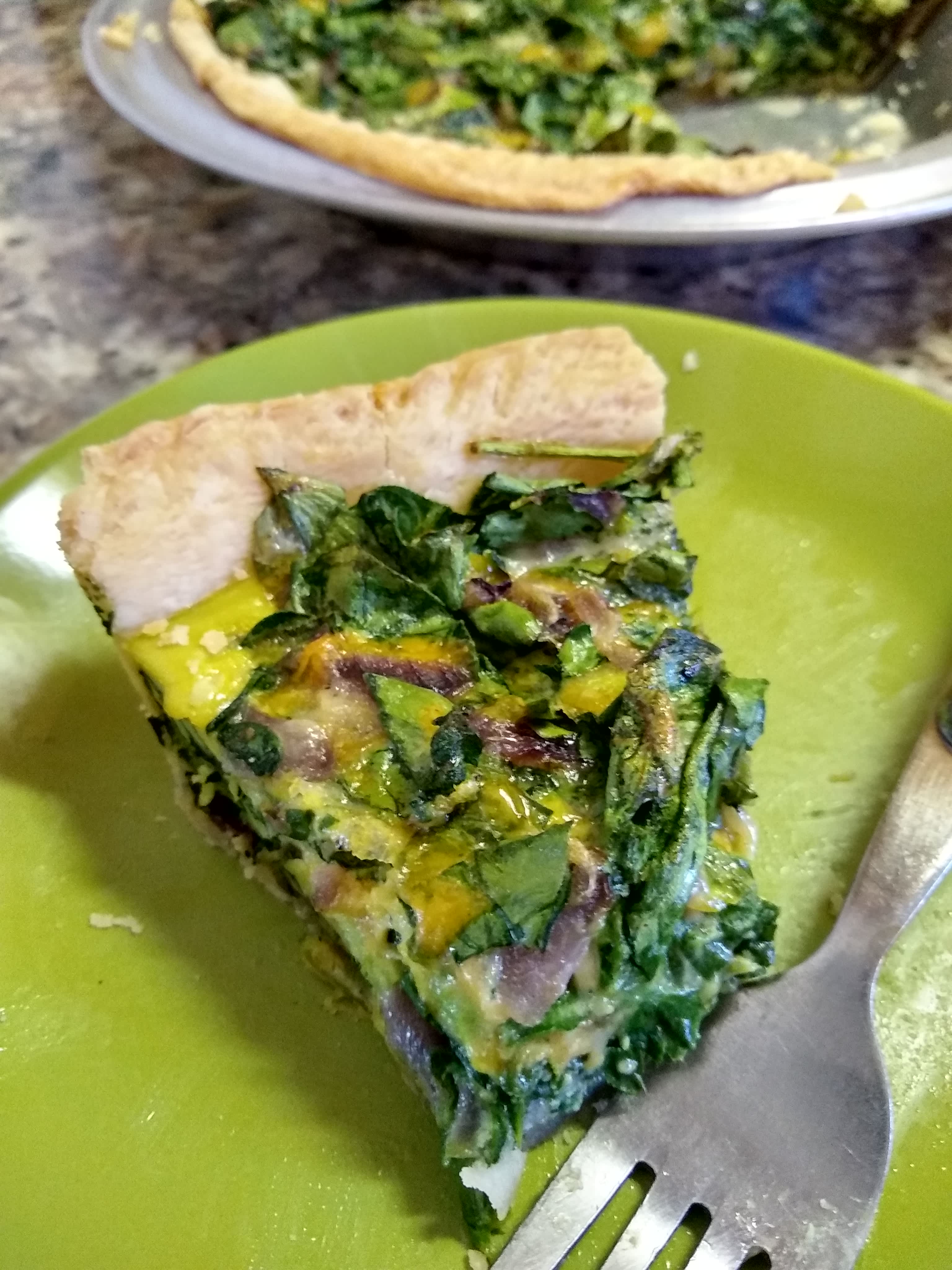 Savory Spinach & Broccoli Quiche Recipe - Food.com