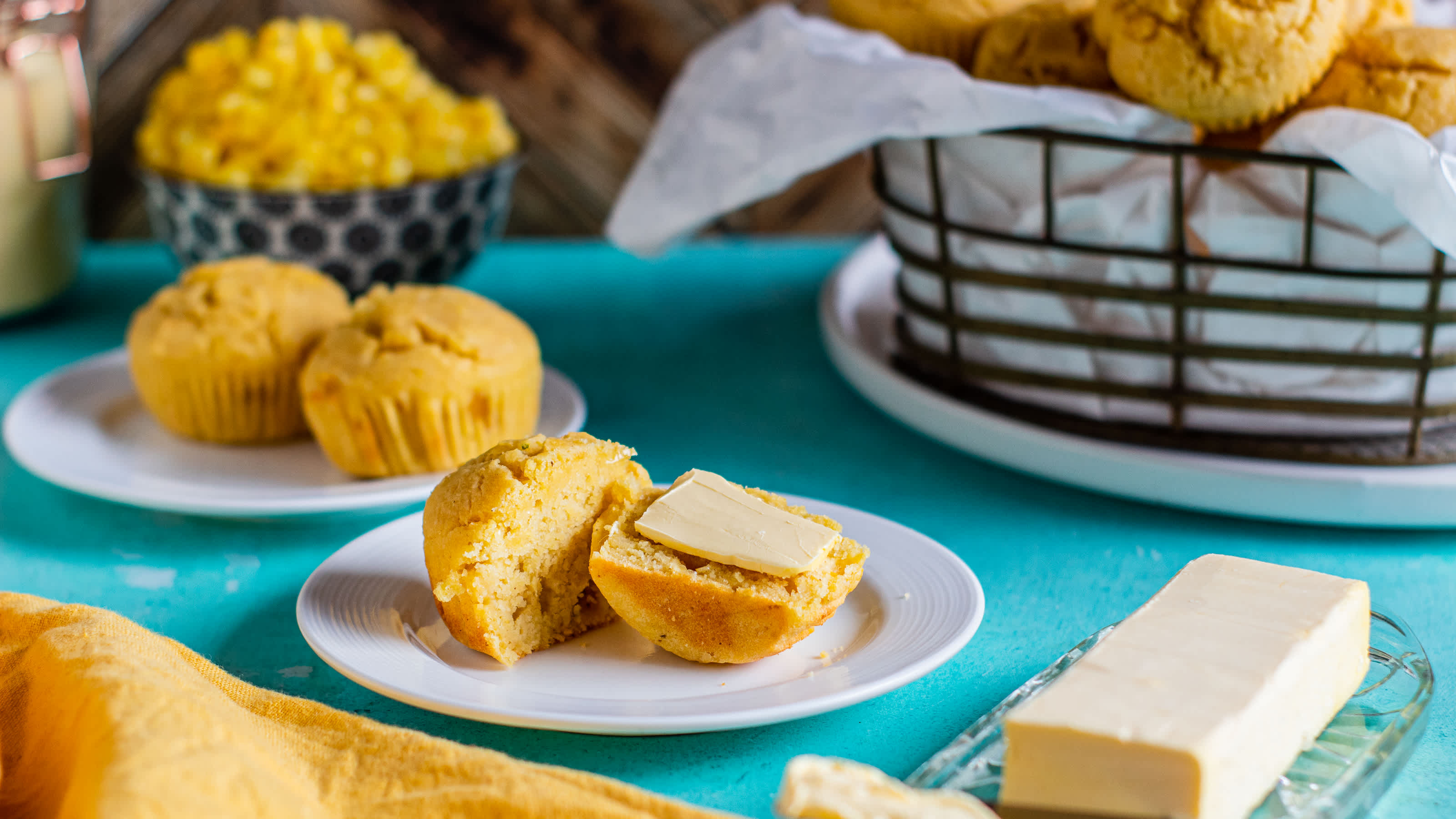 cornbread muffins with creamed corn