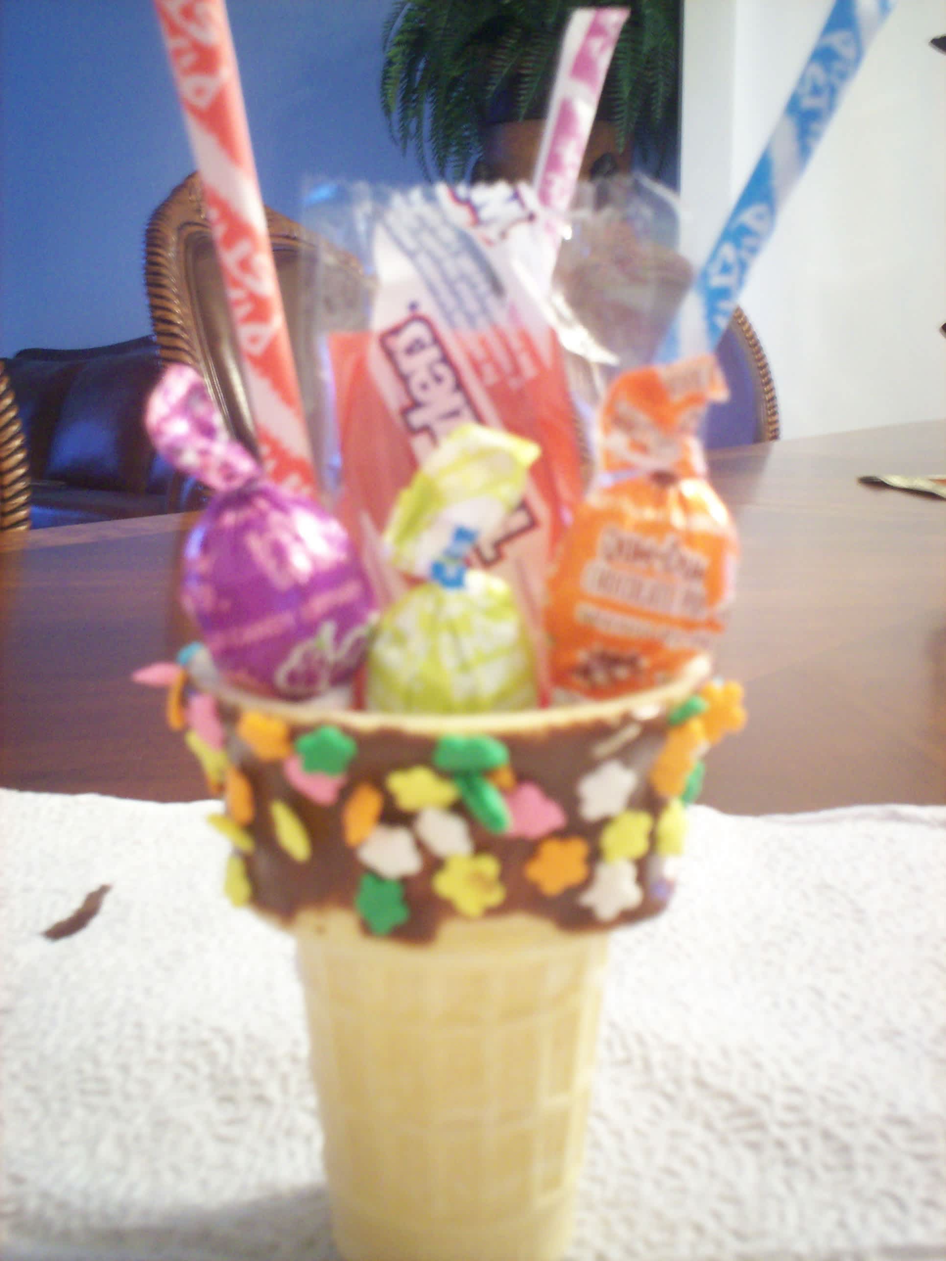 candy filled cones