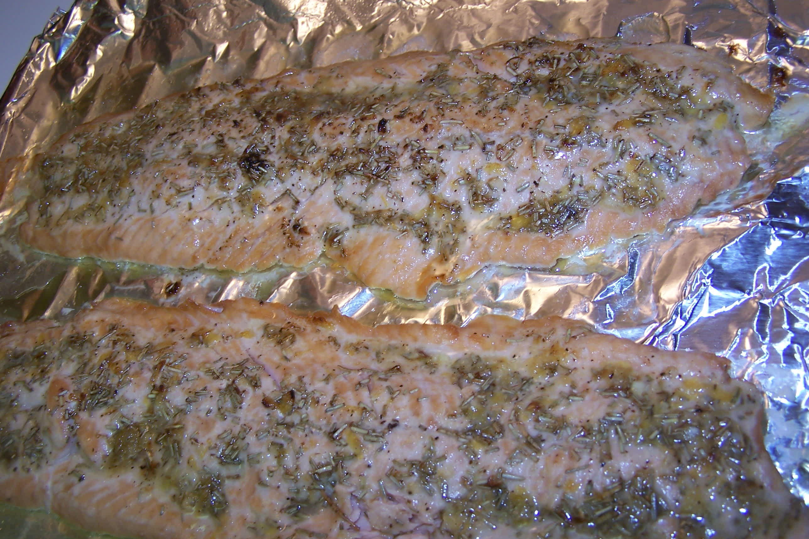 Broiled Steelhead Trout With Rosemary, Lemon and Garlic Recipe - Food.com