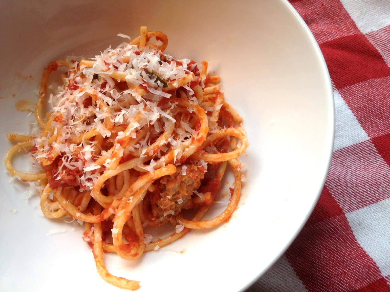 One-Dish Microwave Spaghetti Recipe - Food.com