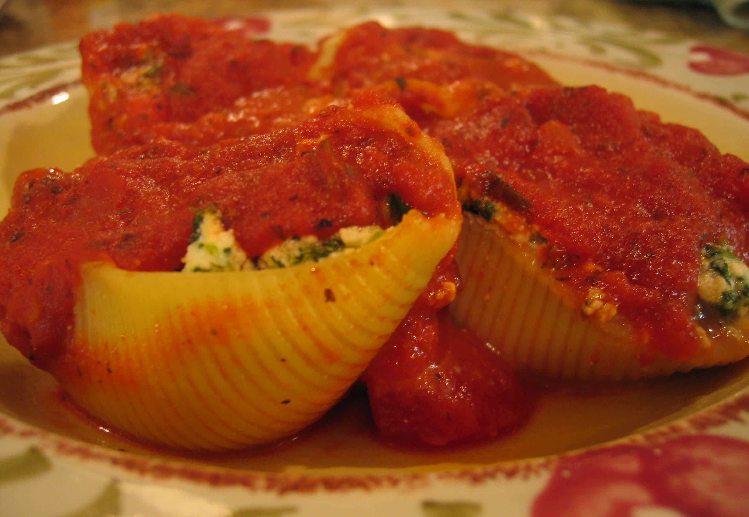 Stuffed Shells Florentine (low Fat) Recipe - Food.com