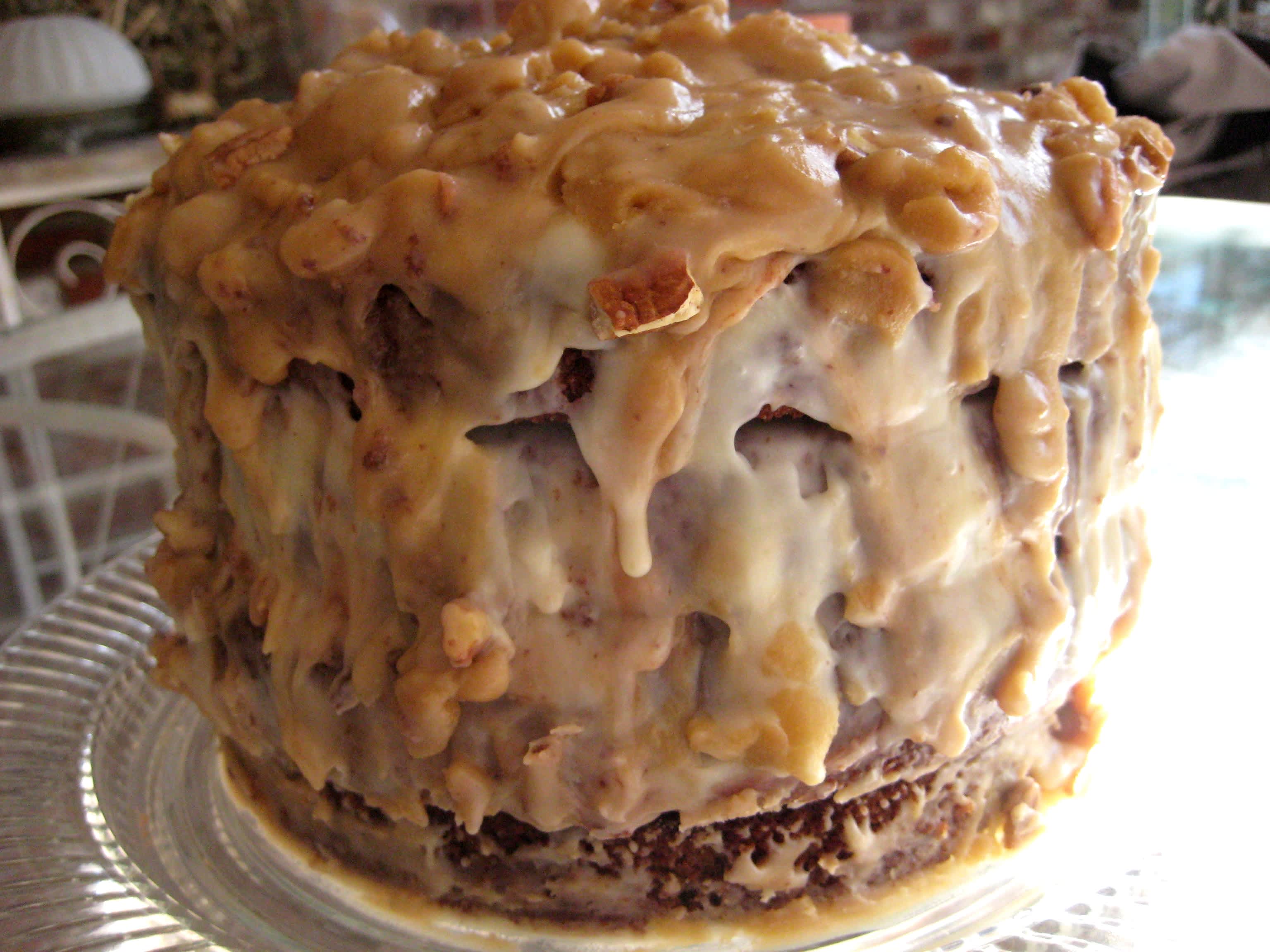 New Orleans Double-chocolate Praline-fudge Cake Recipe - Food.com