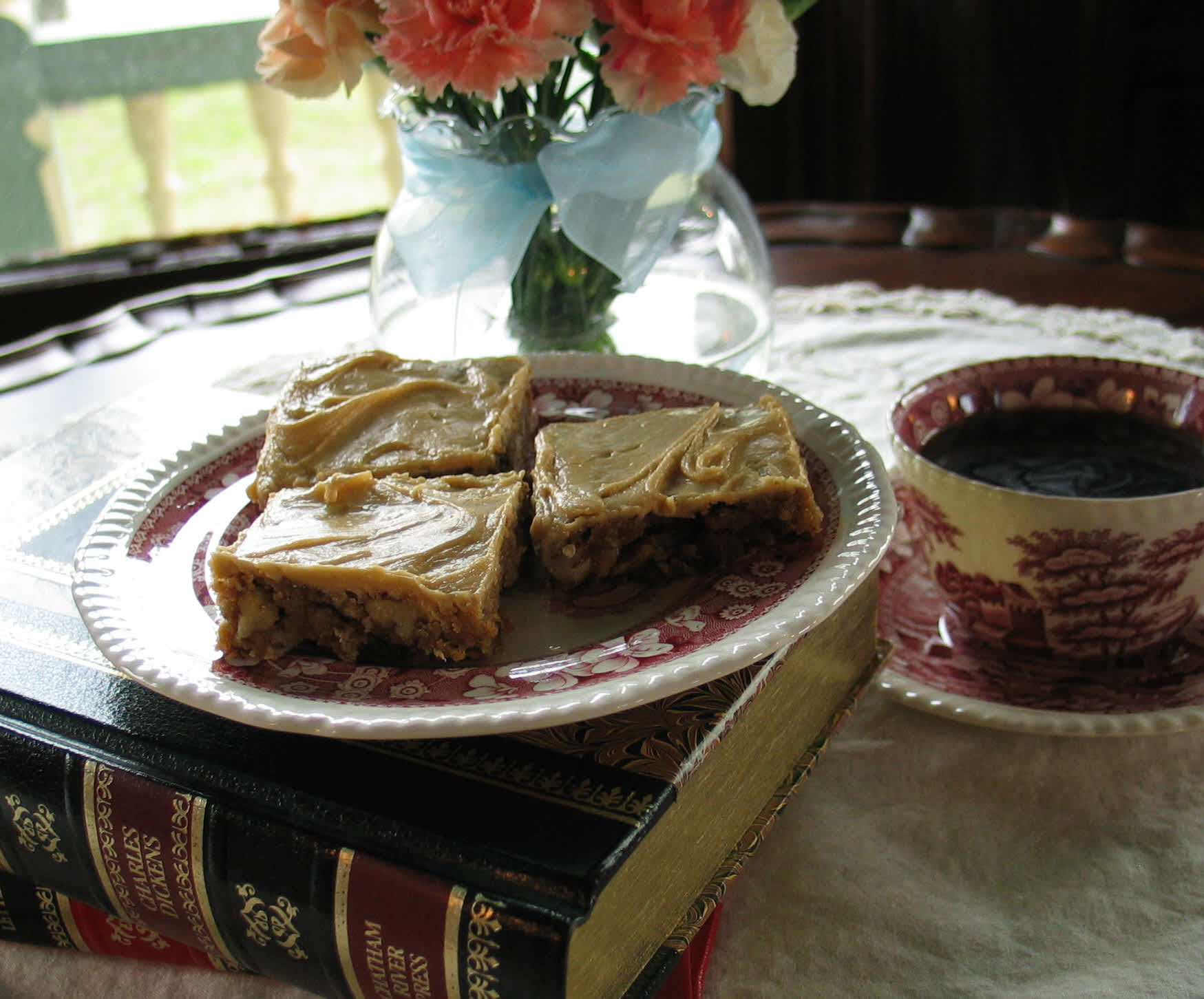 Coffee Pecan Crunch Bars W/Coffee Icing Recipe - Food.com