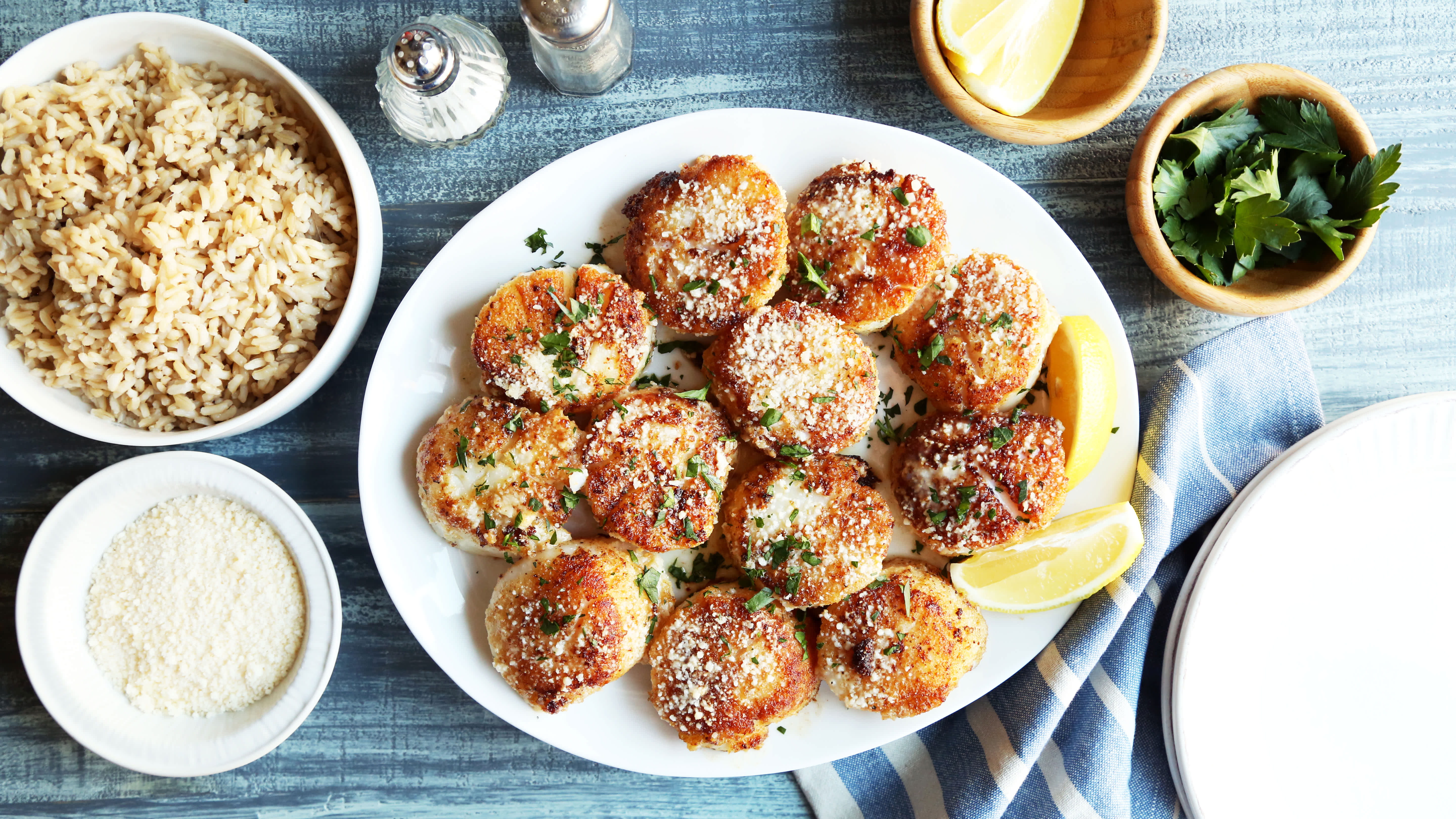 simple pan fried scallops