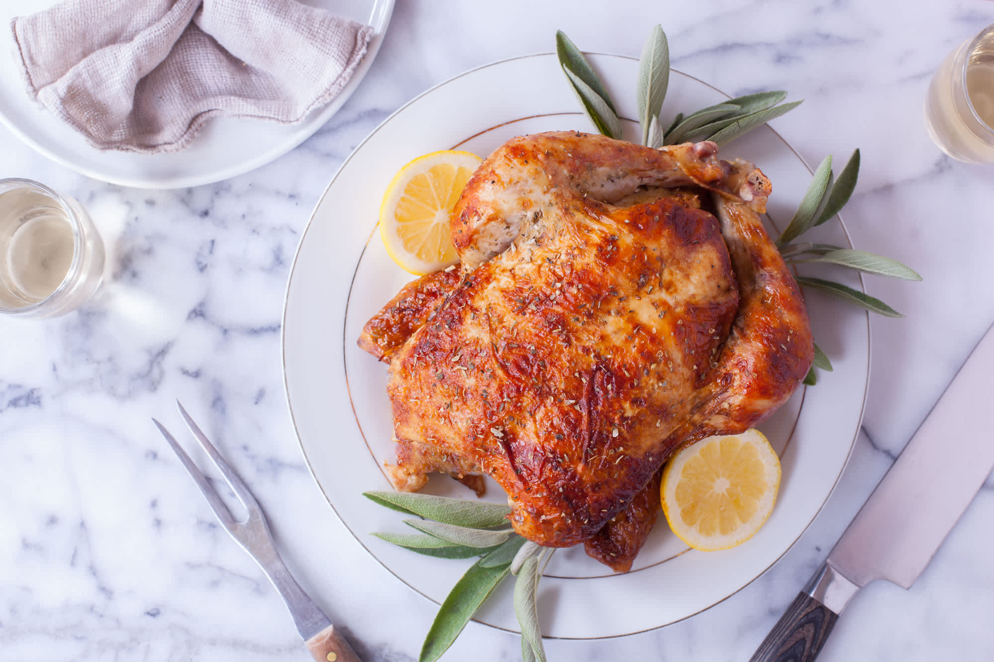 Delicious Roast Chicken (Or Turkey, Cornish Hens, Etc.) Recipe - Food.com