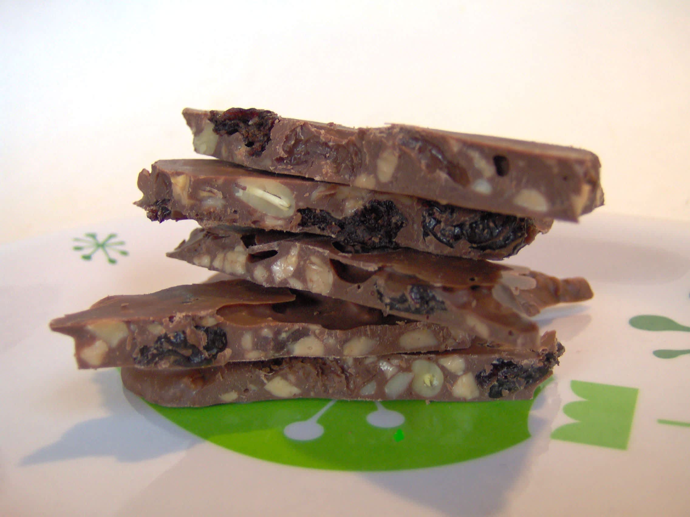 Chocolate Bark Filled With Pine Nuts and Dried Cherries Recipe - Food.com