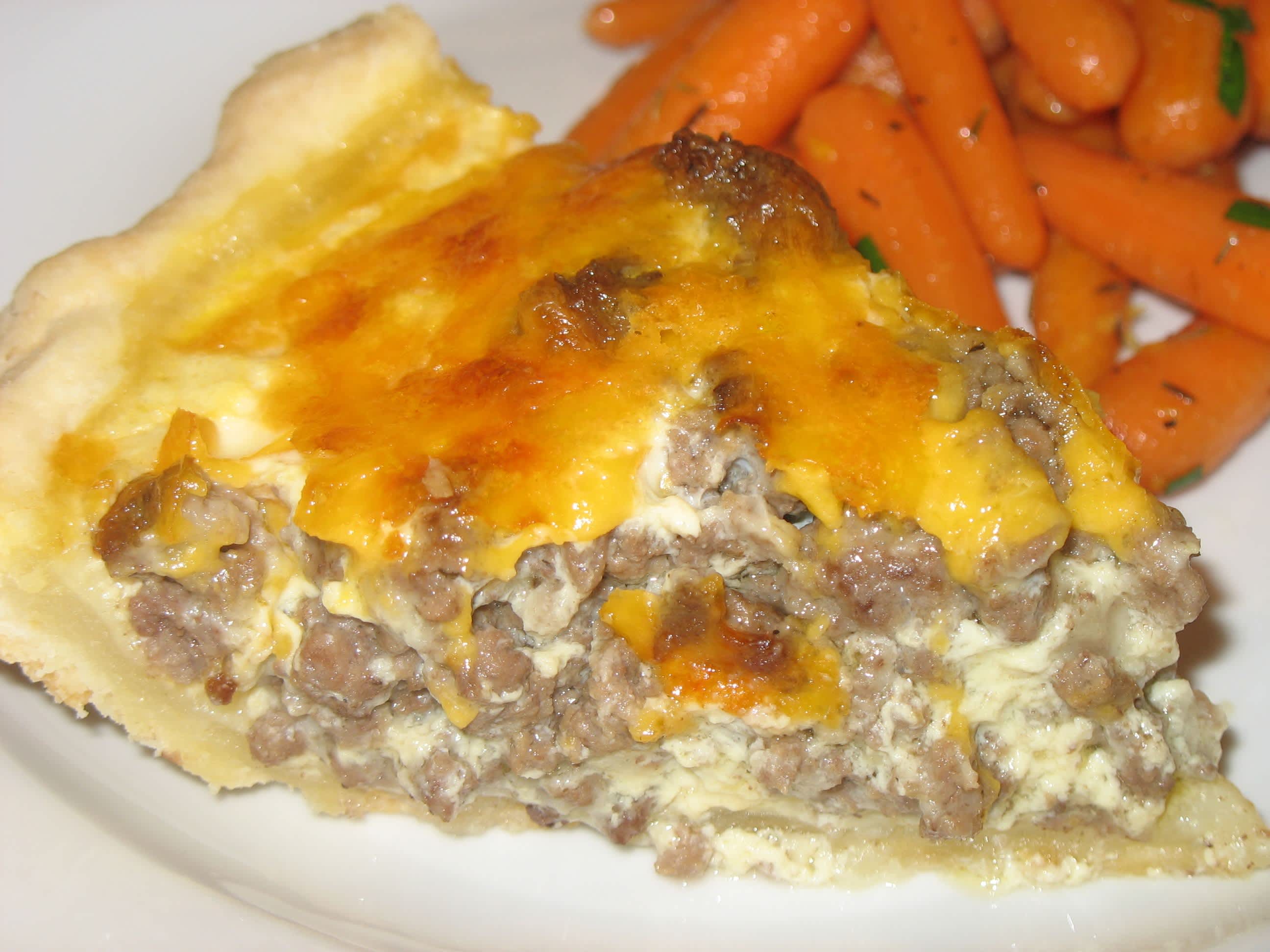 Cheddar Cheesy Meat Pie Recipe - Cheese.Food.com