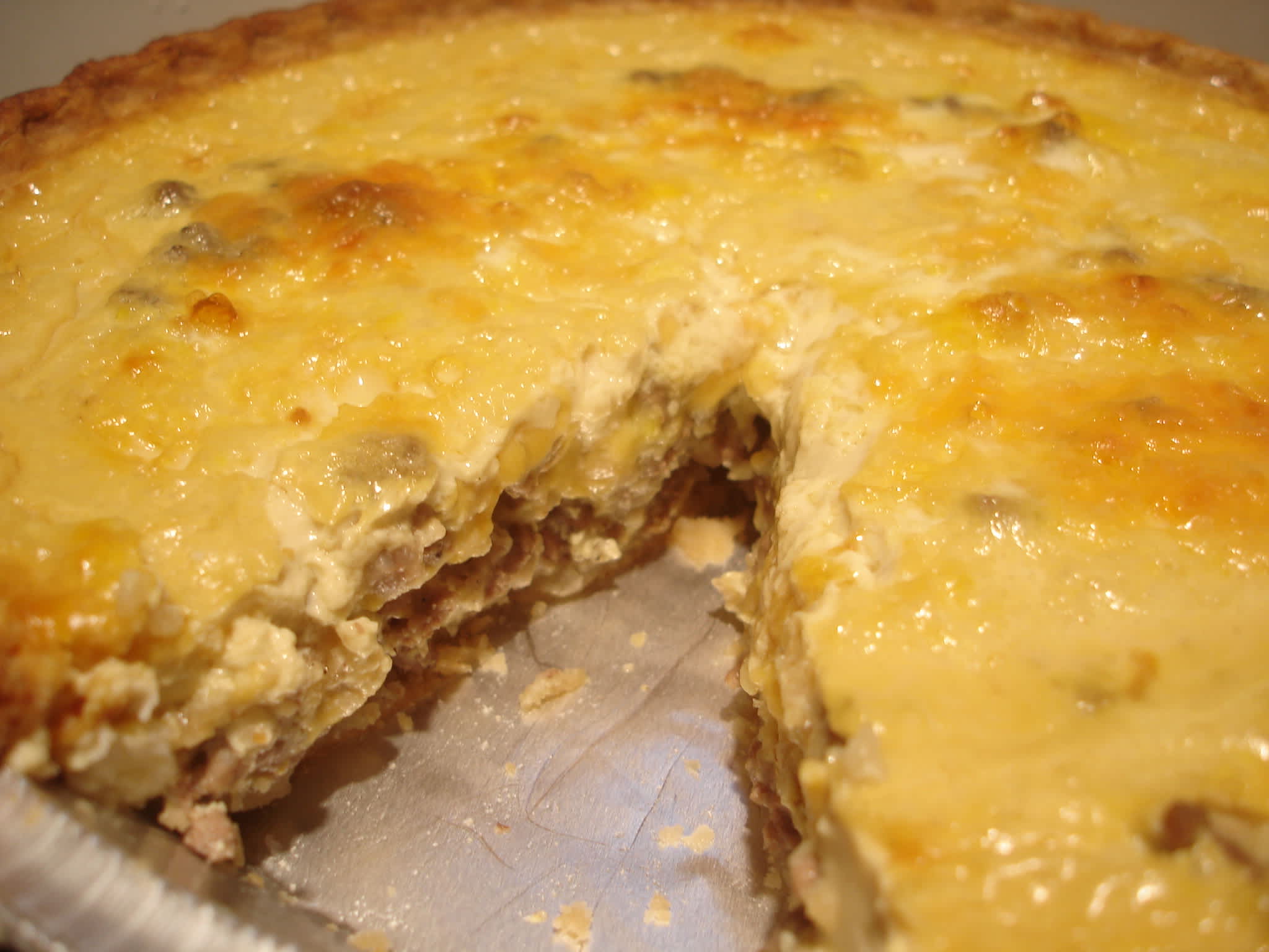 Cheddar Cheesy Meat Pie Recipe - Cheese.Food.com