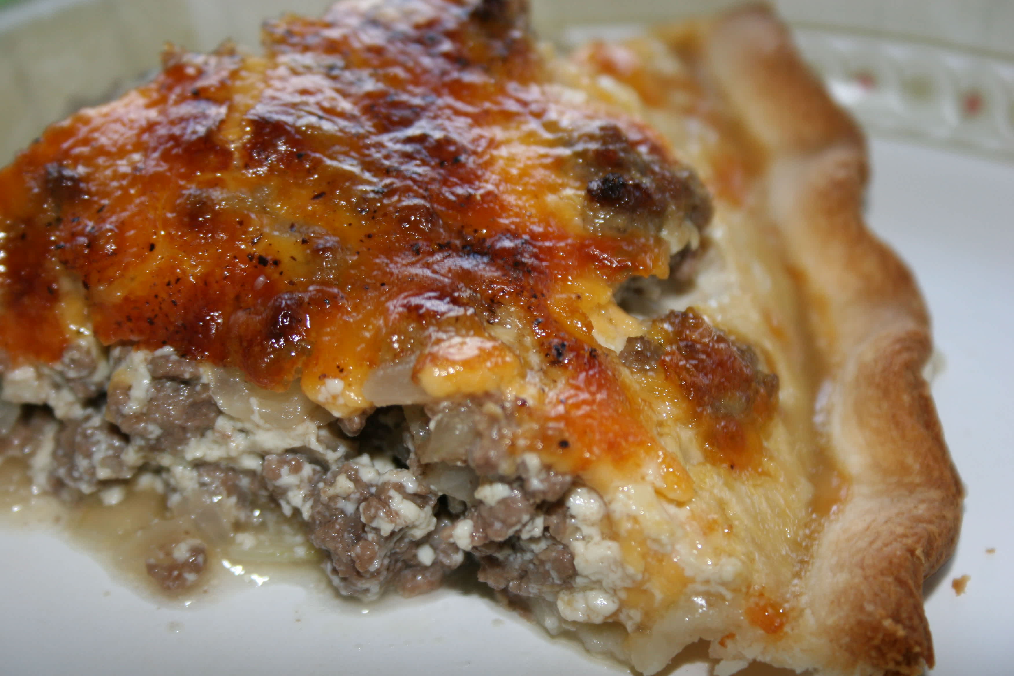 Cheddar Cheesy Meat Pie Recipe - Cheese.Food.com