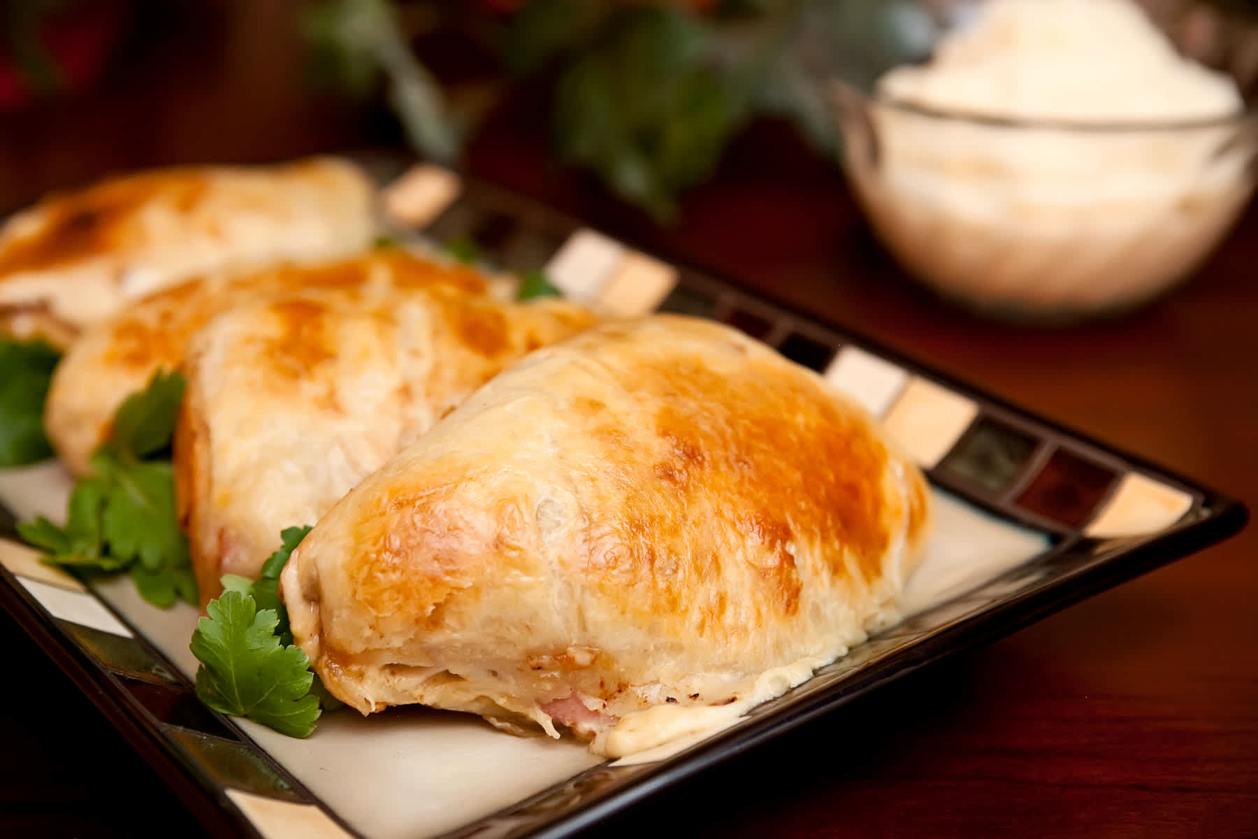 Chicken, Ham and Swiss Cheese Baked in Puff Pastry Recipe - Food.com