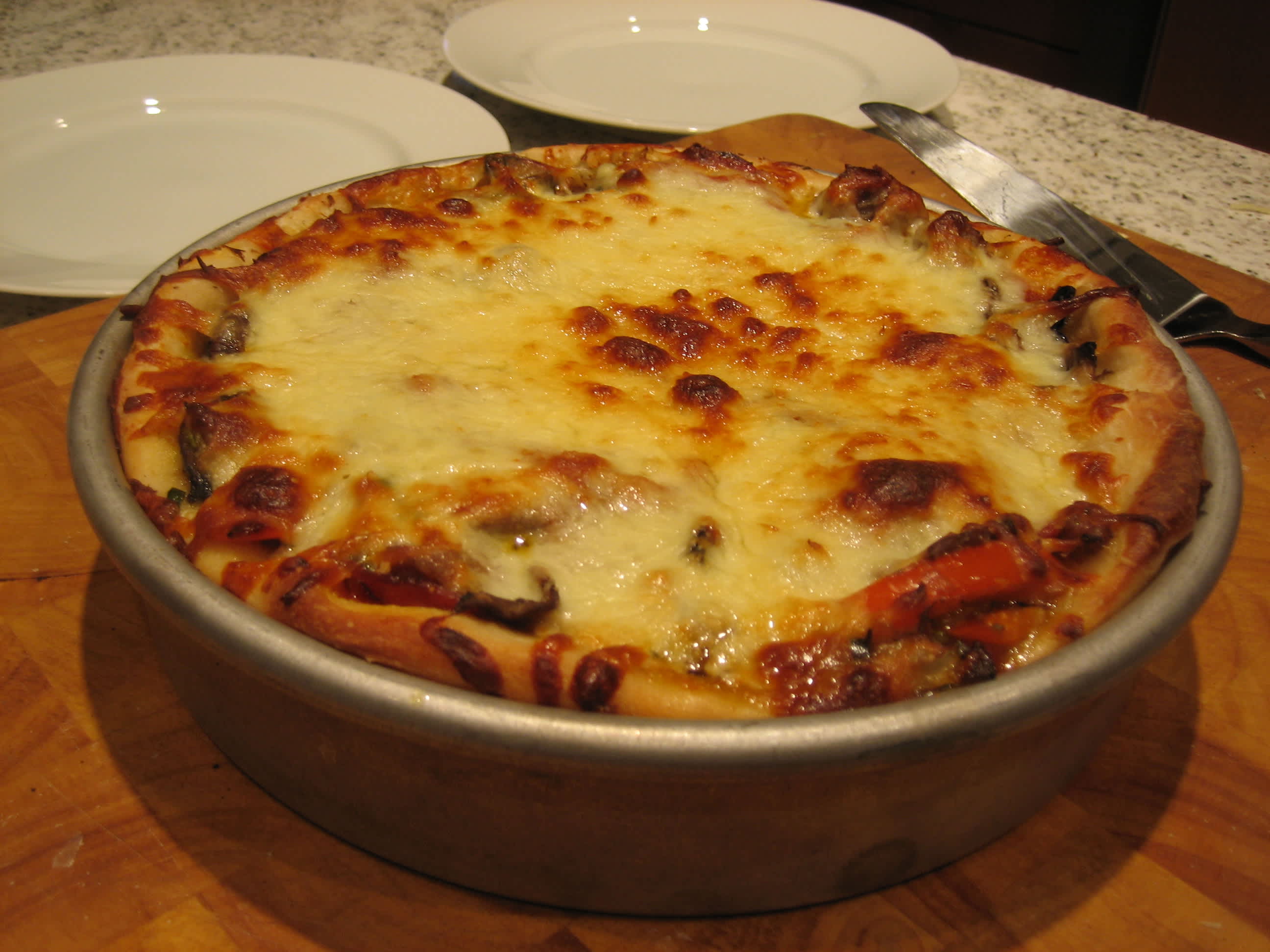Chicago Style Deep-Dish Pizza Recipe - Food.com