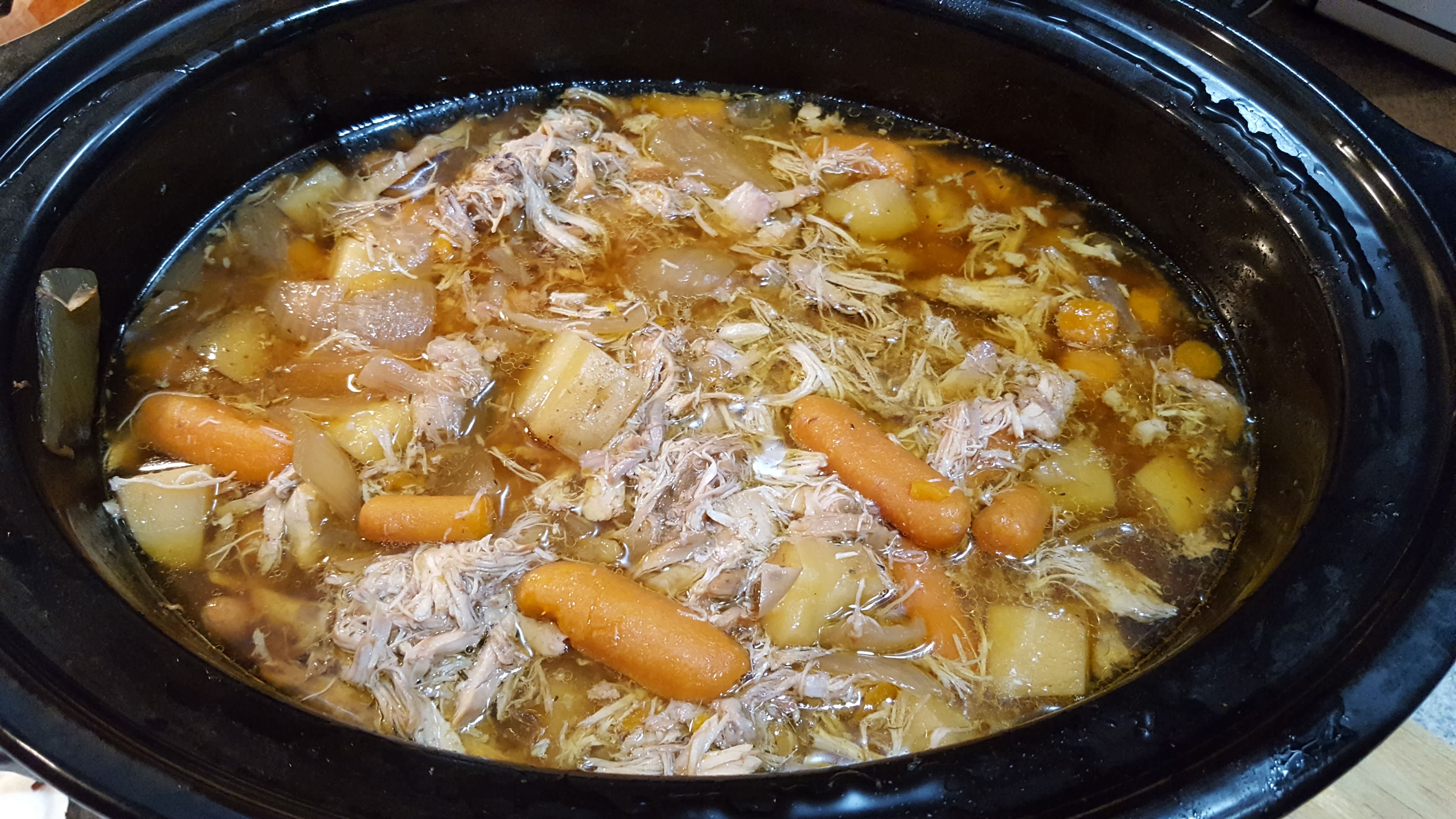 Crock Pot Pulled Chicken Stew Recipe - Food.com