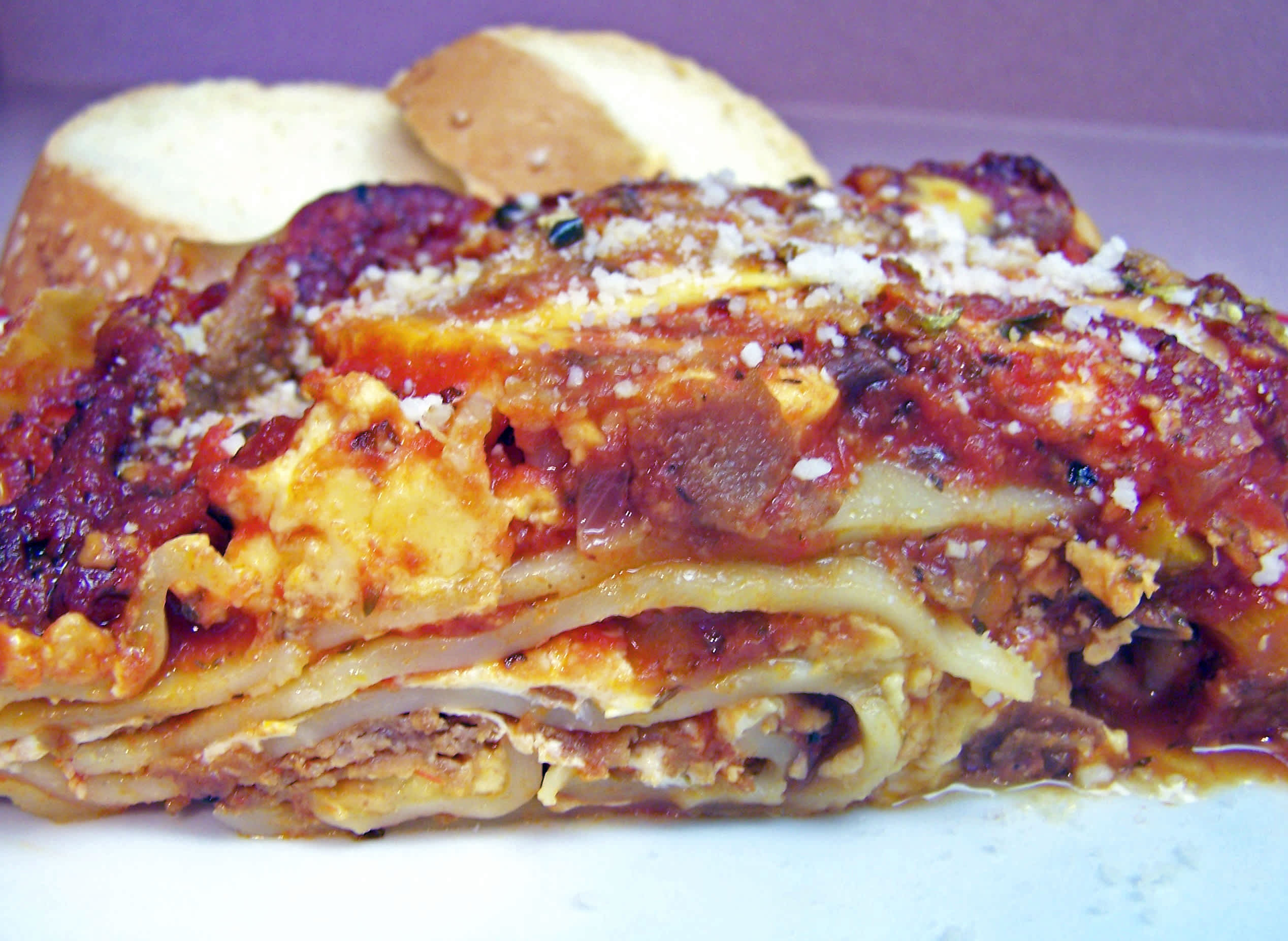 Cheese Steak-Yumm Lasagna With the Works! Recipe - Food.com