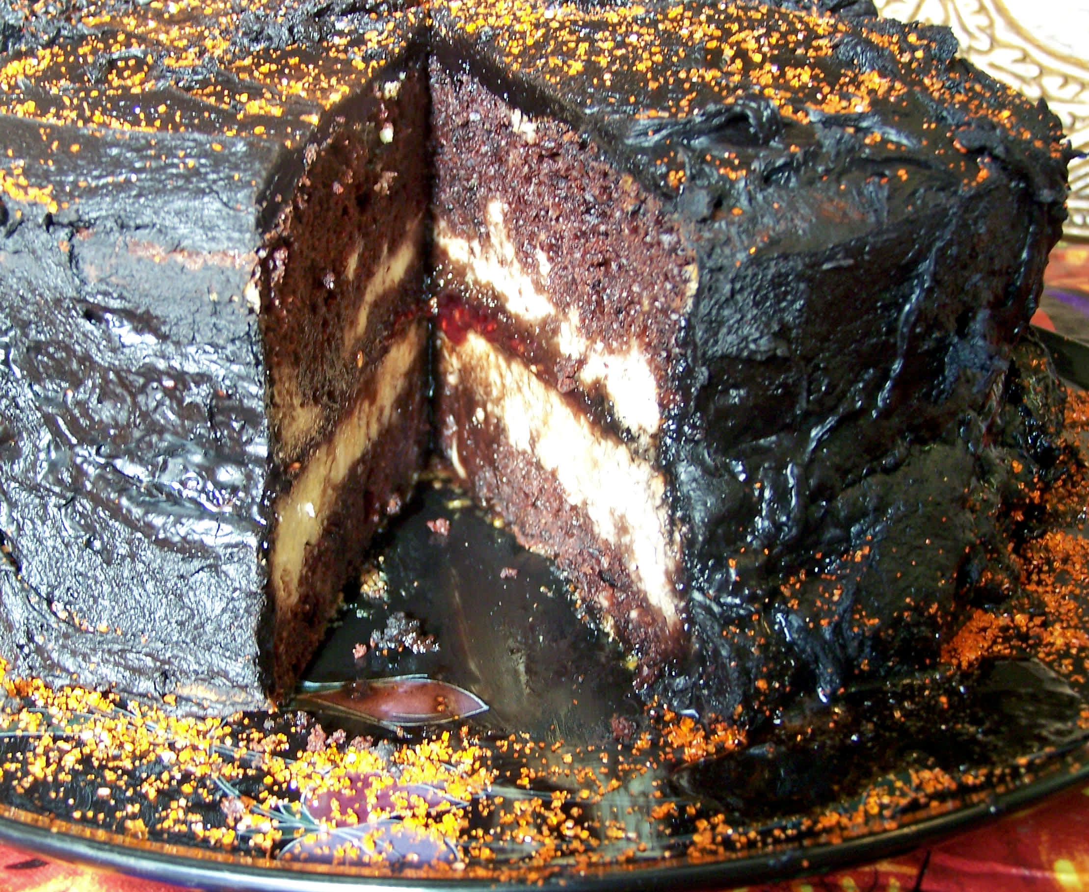 Dark Creepy Gory Chocolate Cake Recipe - Food.com