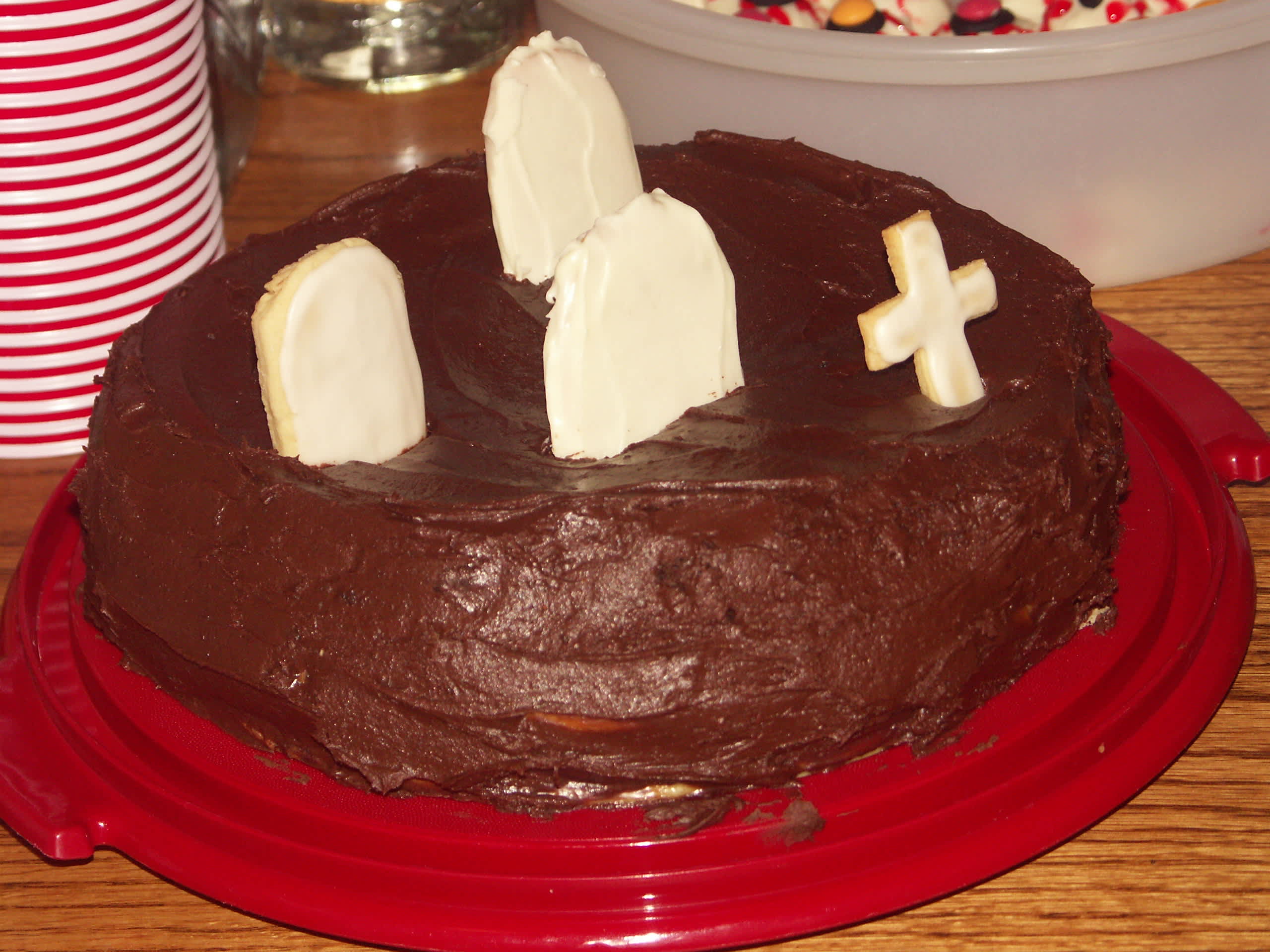 Dark Creepy Gory Chocolate Cake Recipe - Food.com