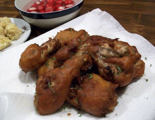 Batter-Dipped Crunchy Fried Chicken Recipe - Southern.Food.com
