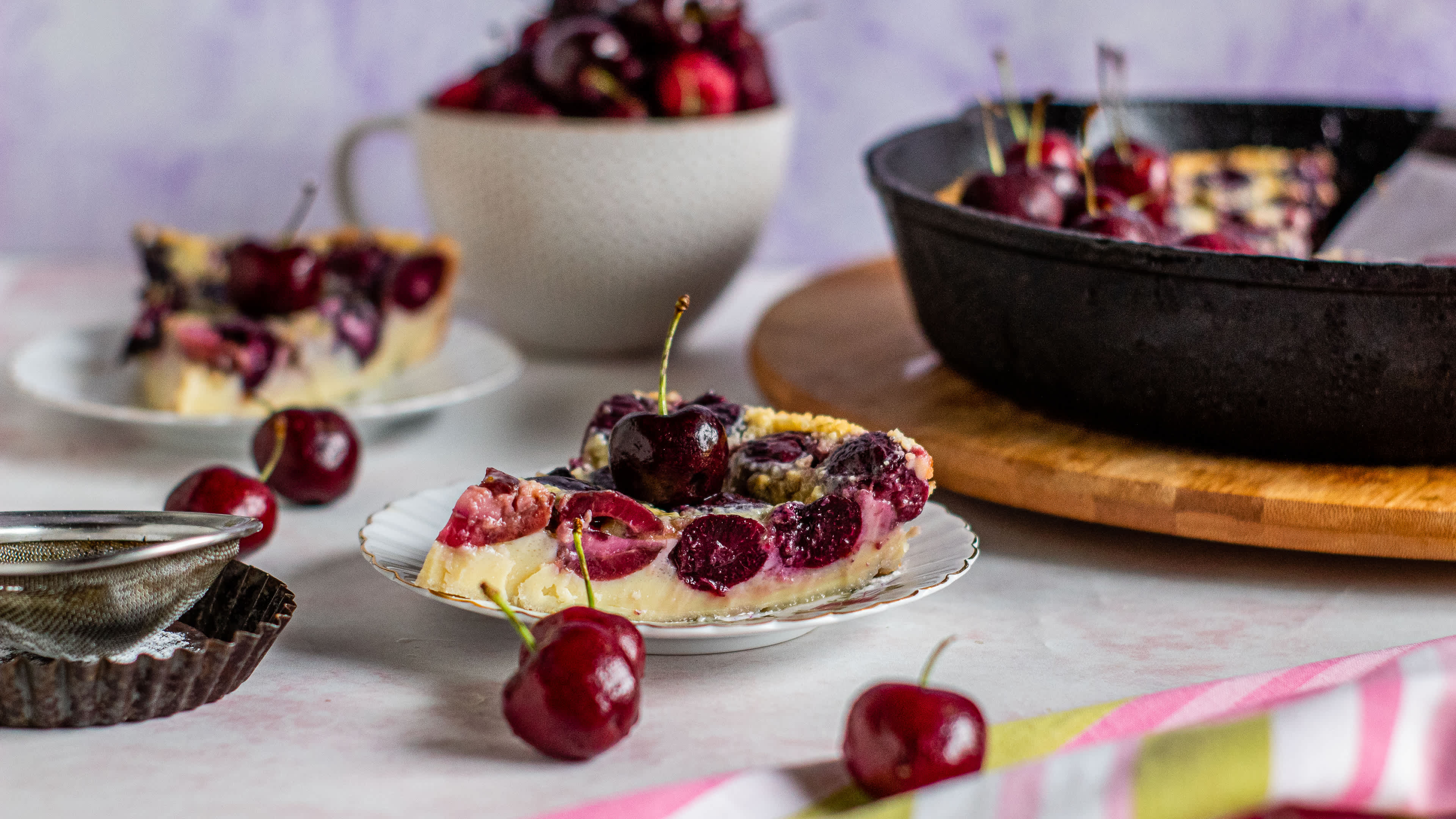 black cherry clafoutis