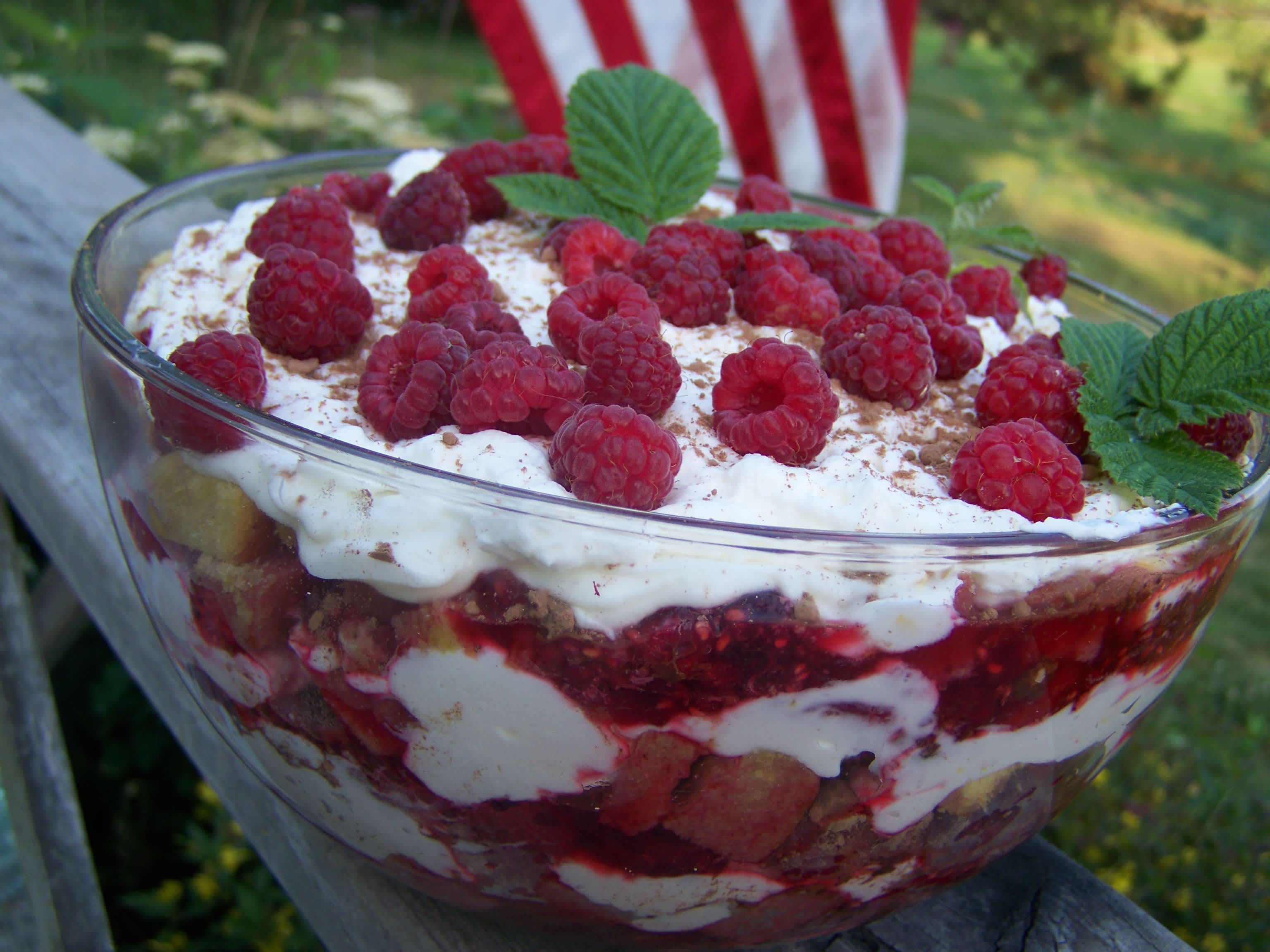 raspberry trifle loaf cake