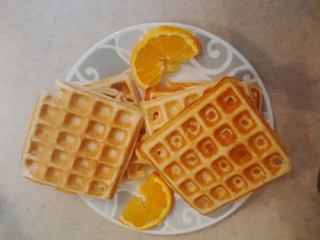 orange waffles