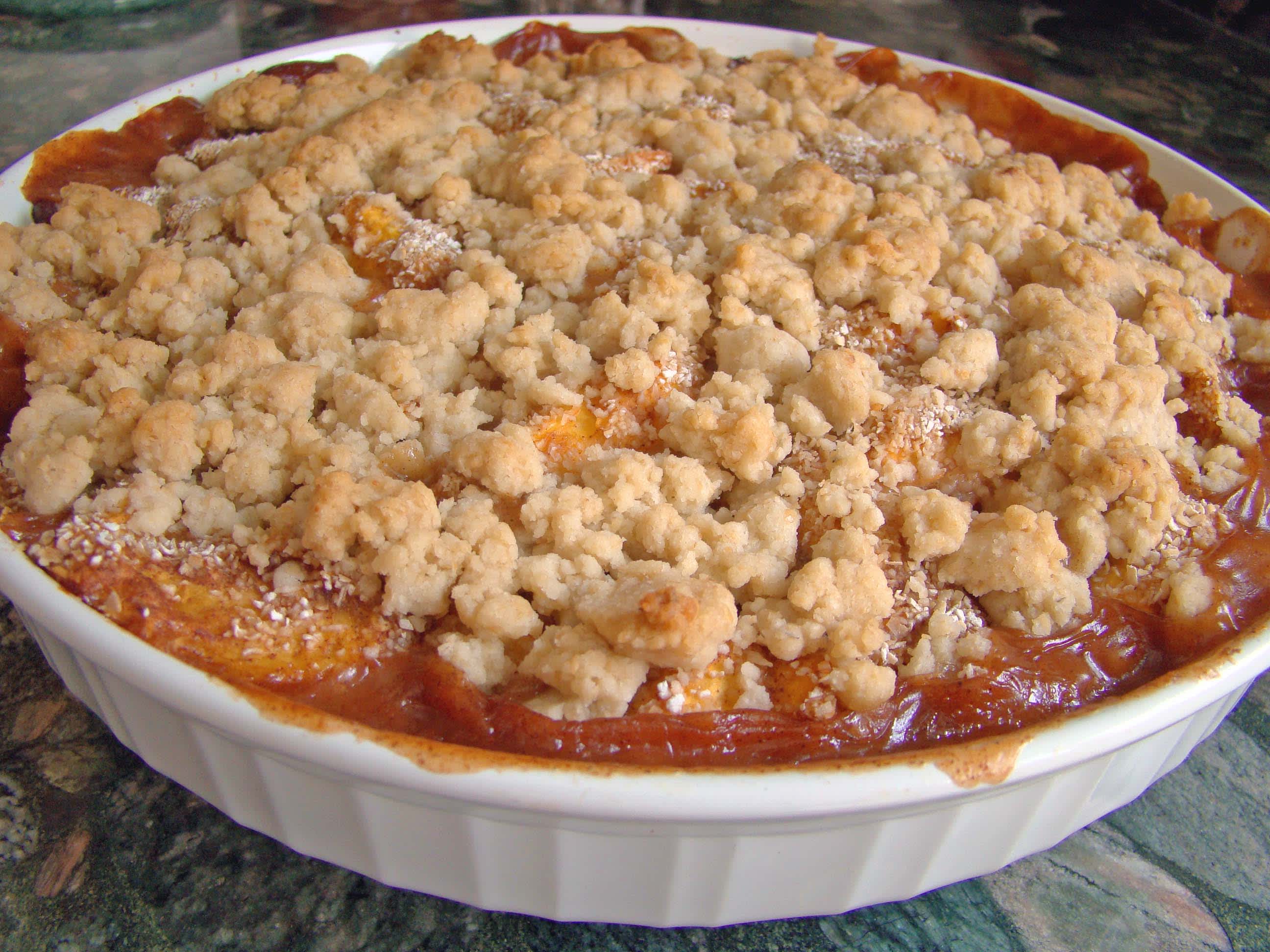 Crustless Peach Pie Recipe - Food.com