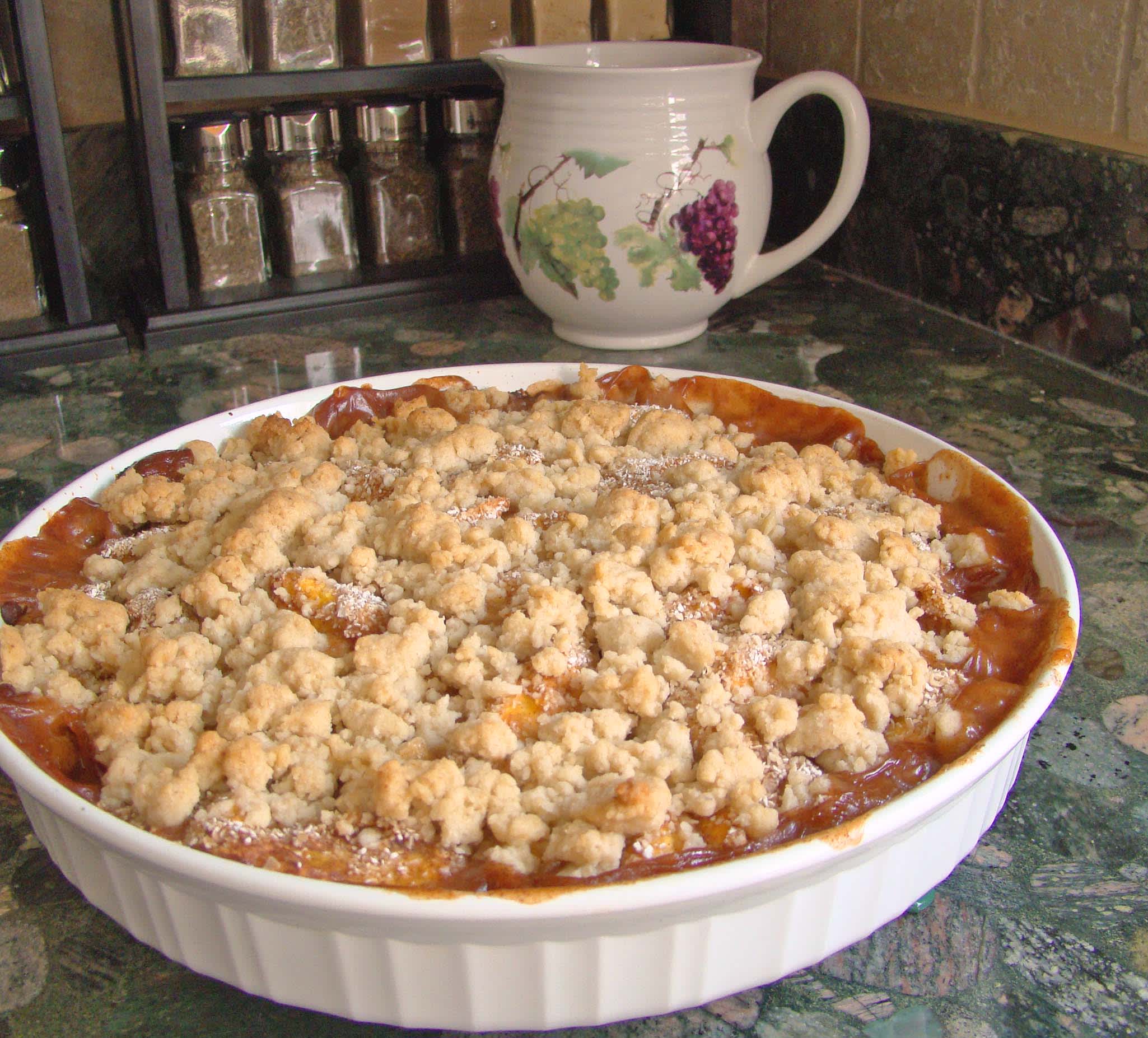 Crustless Peach Pie Recipe - Food.com