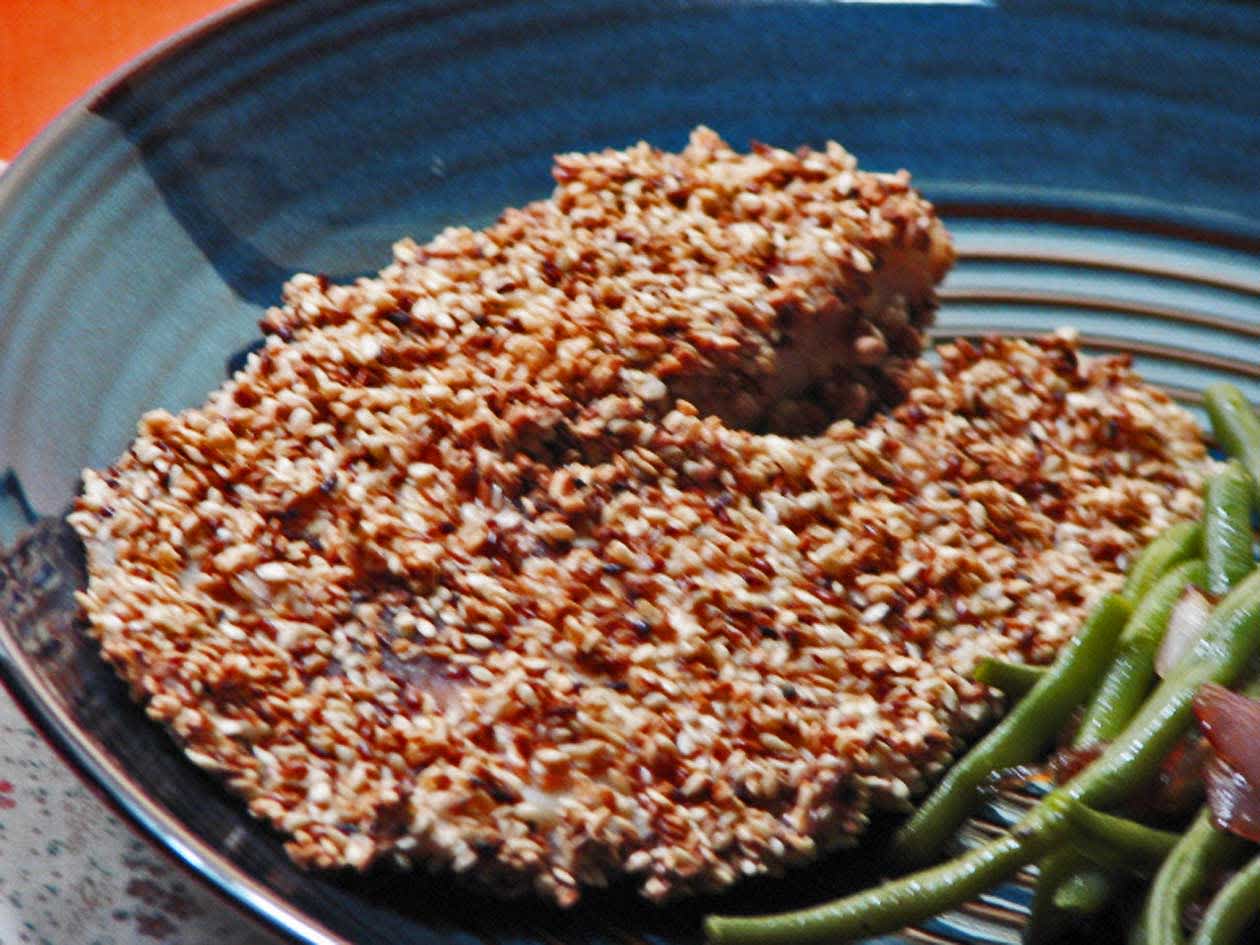 Sesame-Crusted Fish Recipe - Food.com