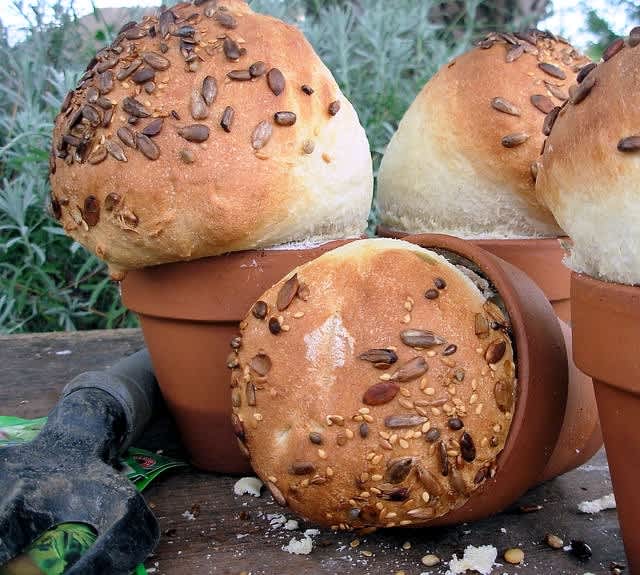 Rustic Flower Pot Bread Loaves or Bread Rolls Recipe - Food.com