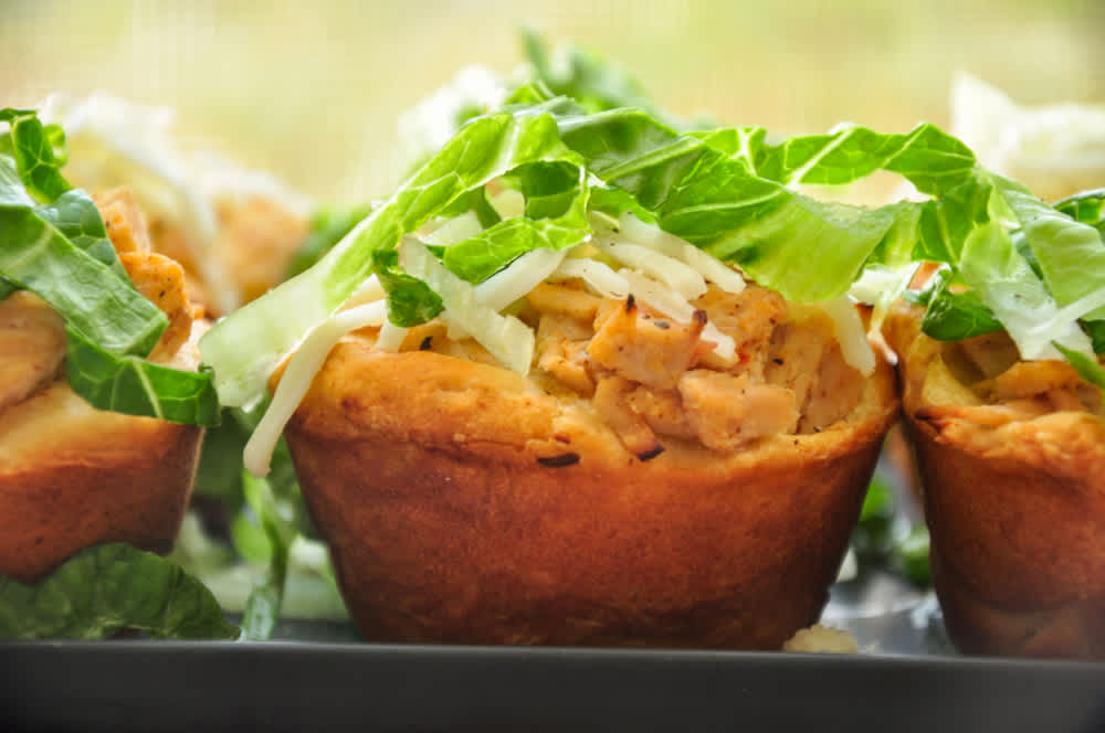 Mini Chicken Caesar Salad Cups Recipe - Food.com