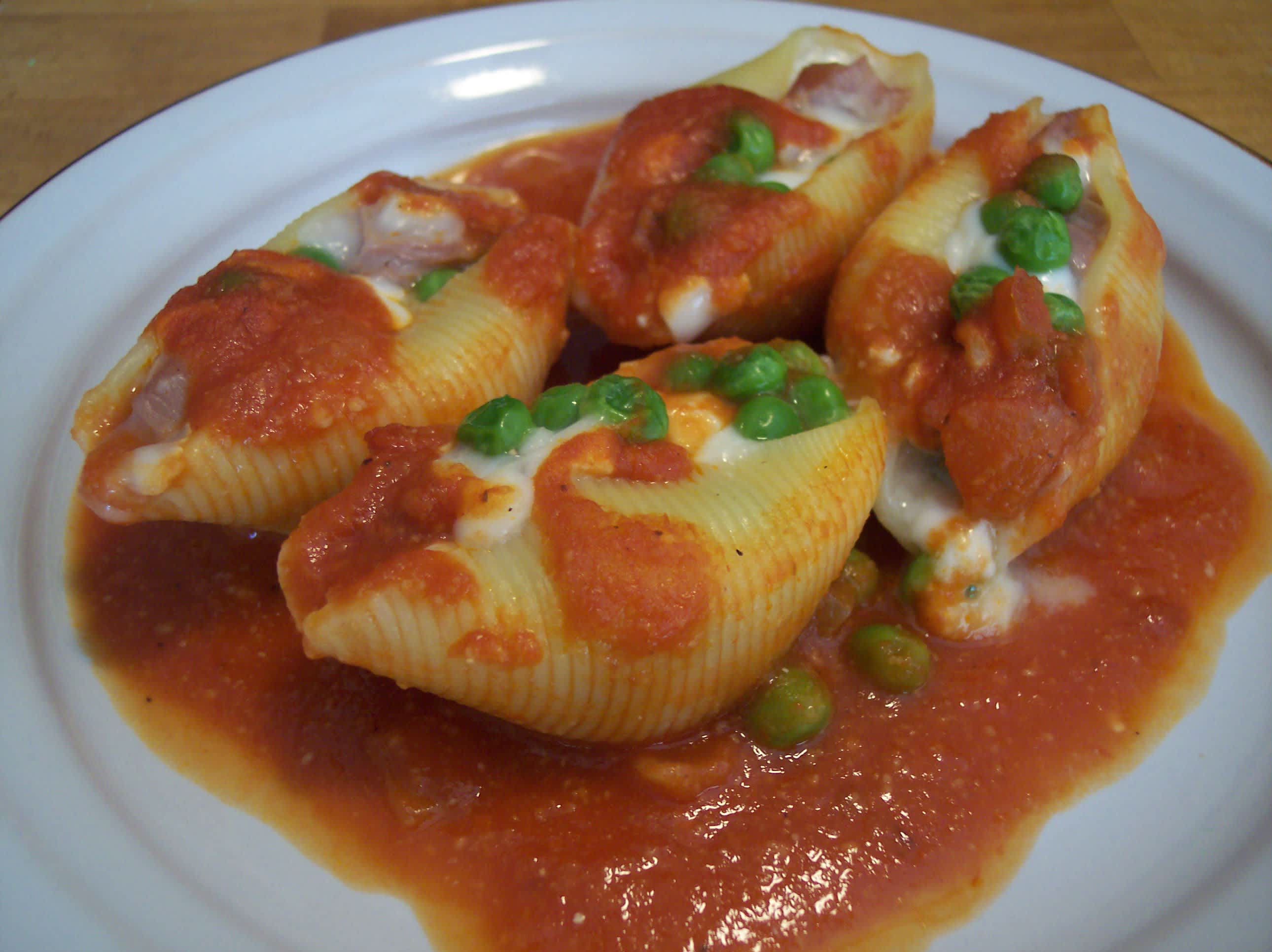 Stuffed Shells With Prosciutto and Peas Recipe - Food.com